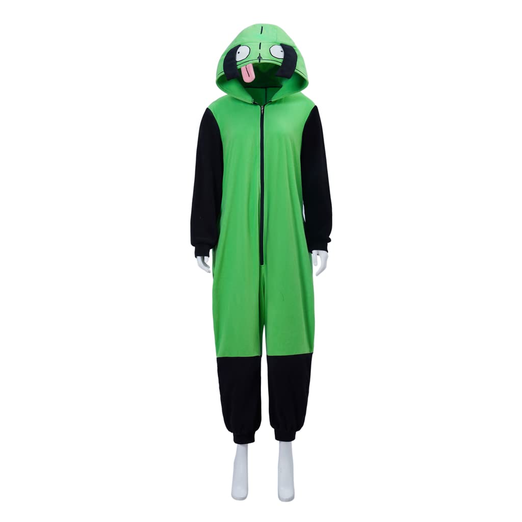 Invader Cosplay Zim Costume Gir Onesie Pajamas Animal Sleepwear (as1, alpha, m, regular, regular, Jack Skellington)