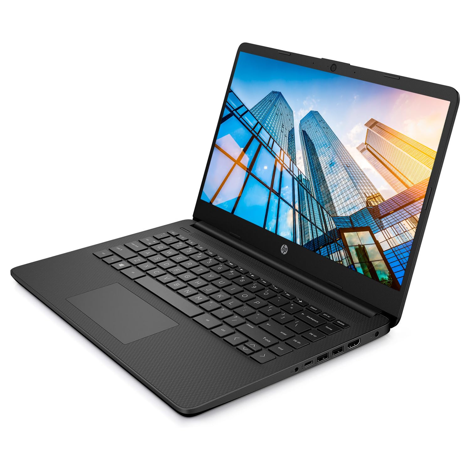 HP Essential Laptop, 14" HD Touchscreen, AMD Ryzen 3 5300U, 16GB RAM, 512GB SSD, Webcam, HDMI, Wi-Fi 5, Windows 11 Home, Black