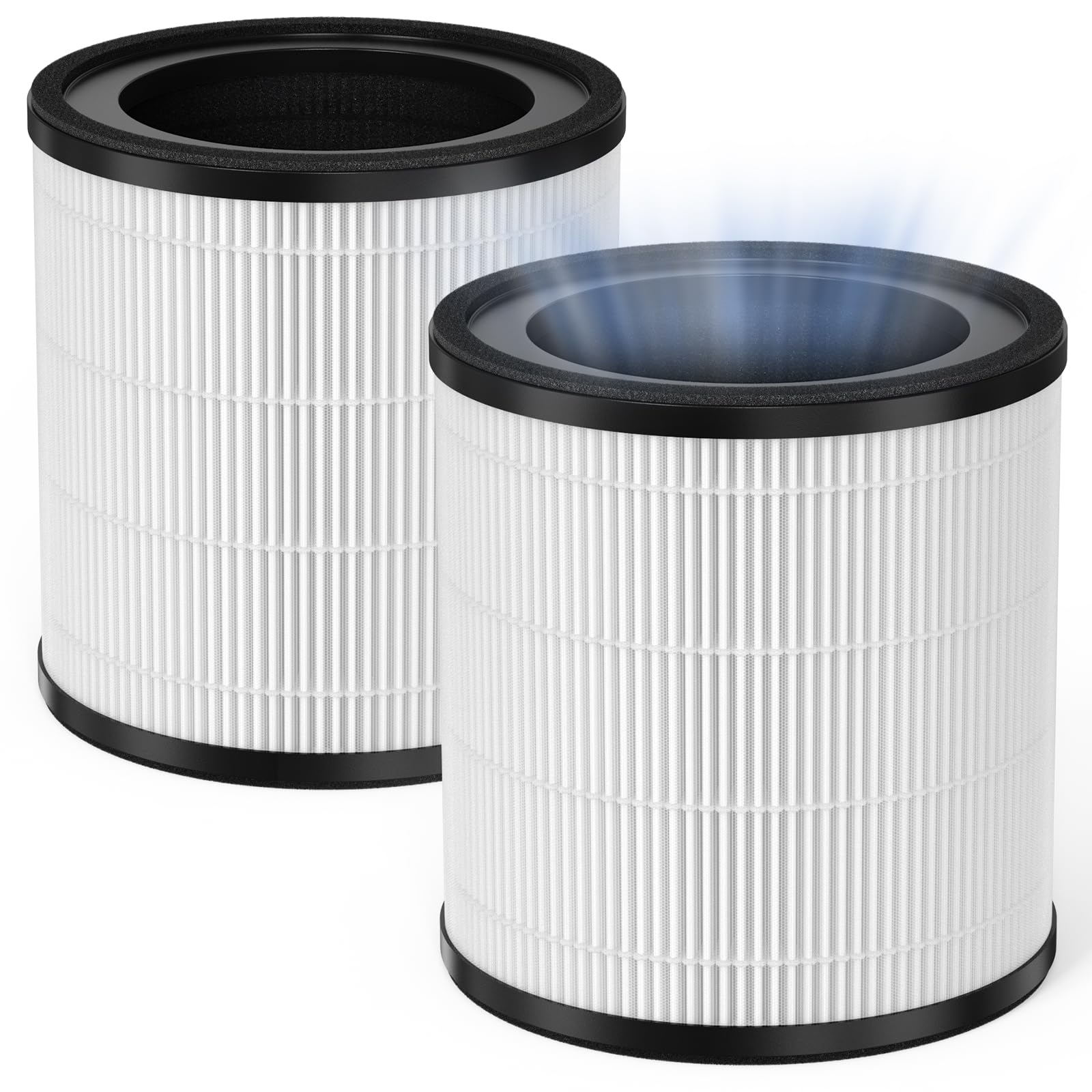 SAKEGDY Maf-03 H13 Air Filter, Compatible with Miko IBUKI L Air Cleaner Purifier MAF-03, 3-IN-1 Filter with Pre-filter, HEPA, and Activated Carbon, 2 Pack.