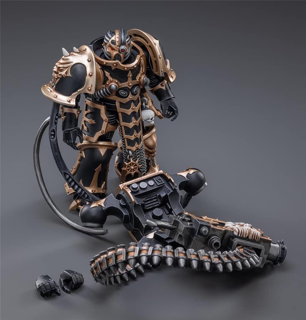 HiPlay JoyToy × WARHAMMER 40K Officially Licensed 1/18 Scale Science-fiction Action Figures Full Set Series -Black Legion Havocs Marine 04