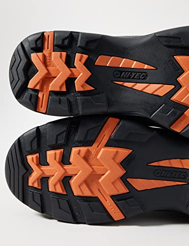 HI-TEC Men's Wide Fit Bandera II Water Proof Mens Boots in Charcoal/Graphite/Burnt Orange in Size UK 8 (EU 42/US 9)
