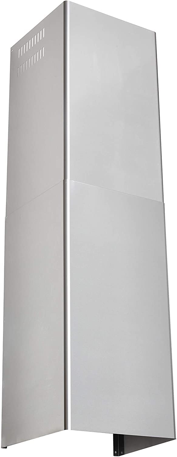 HTH HTHomeprod 30 Inch Wall Mount Range Hood Stainless Steel Chimney Extension Duct Cover Up to 10ft. Ceiling