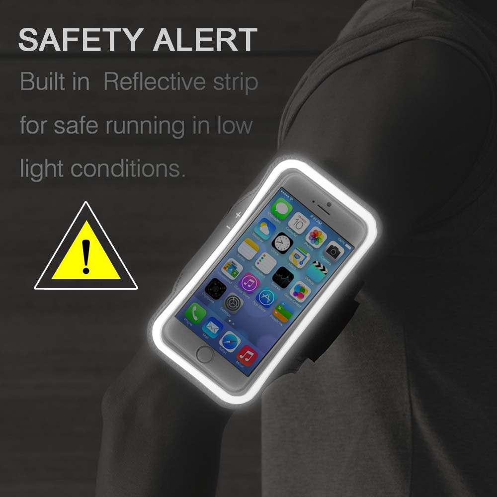 iPhone SE (2016) 5S 5 Armband, JEMACHE Gym Running Exercise Workout Sport Arm Band Case for iPhone 5 5S SE (4.0") with Card Holder (Black)