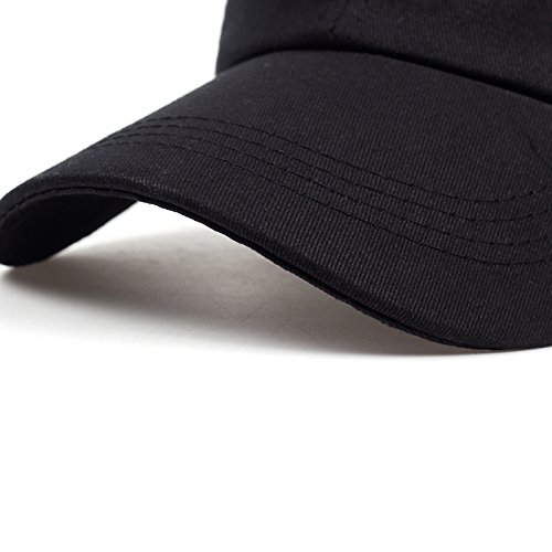 KDAND Cap Baseball Cap Anime Hat for Man Embroidered Cap Black