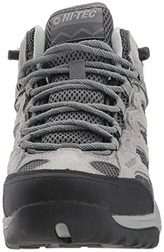 Hi-Tec Women's V-LITE Wild-FIRE MID I Waterproof Hiking Boot, cool grey/graphite/iceberg green, 110M Medium US
