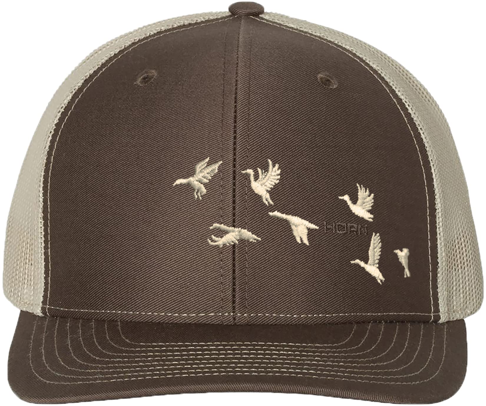 HORN GEAR Trucker Hat - Duck Hat Edition (Brown/Khaki)