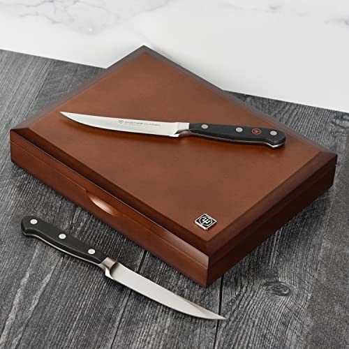 Wusthof Classic Steak Knife Set with Wood Case (8 Piece)