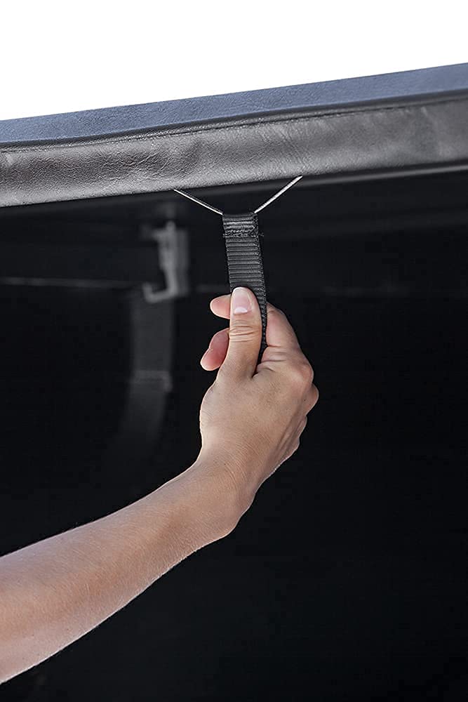 LEER ROLLITUP | Fits 2019-2023 Ford Ranger with 5’ Bed Length | Soft Roll Up Truck Bed Tonneau Cover | 4R303 | Low-Profile, Sturdy, Easy 15-Minute Install (Black)