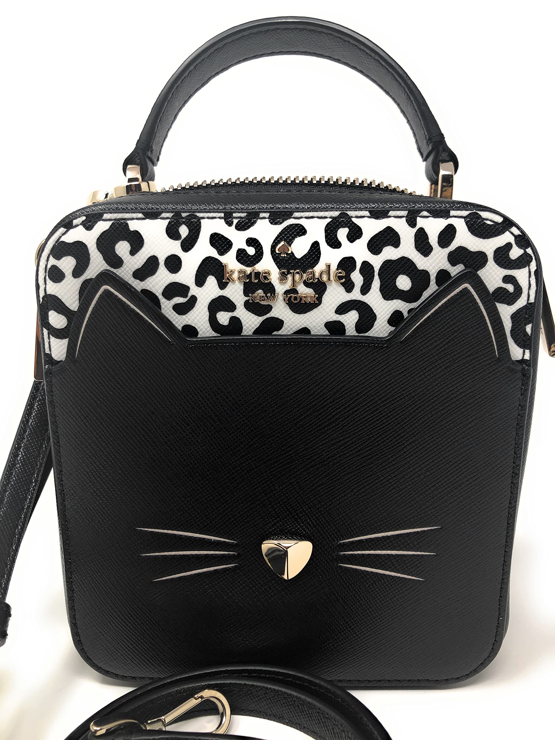 Kate Spade New York Daisy Vanity Meow Crossbody Bag - Black