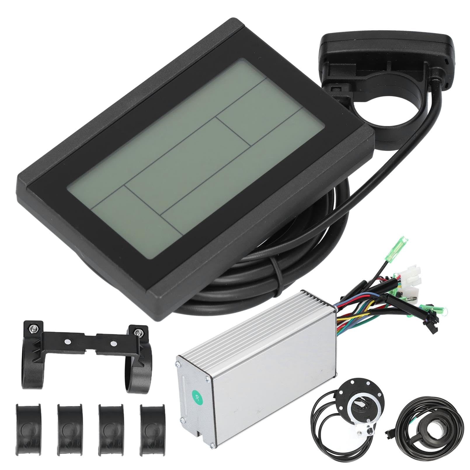 haillusty Your Ride with Our Electric Conversion Kit - E-Bike Controller KT-LCD3 Display Kit 3/4 Motor - 500W Powerful and Efficient Electric Bike Kit-size1