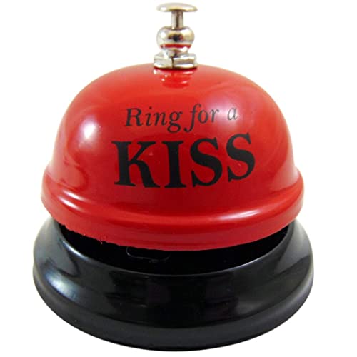 KYHSOM 2 Pack Kiss Bell, Hand Bell Service Bell Bar Counter Call Bell Reception Bell Wedding Events Bell Party Events Bell