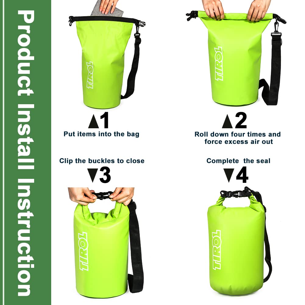 JINGJINGOLD Dry Bag Waterproof Backpack 30L Sling Dry Bag for Kayaking Roll Top Sack for Swimming Boating Camping