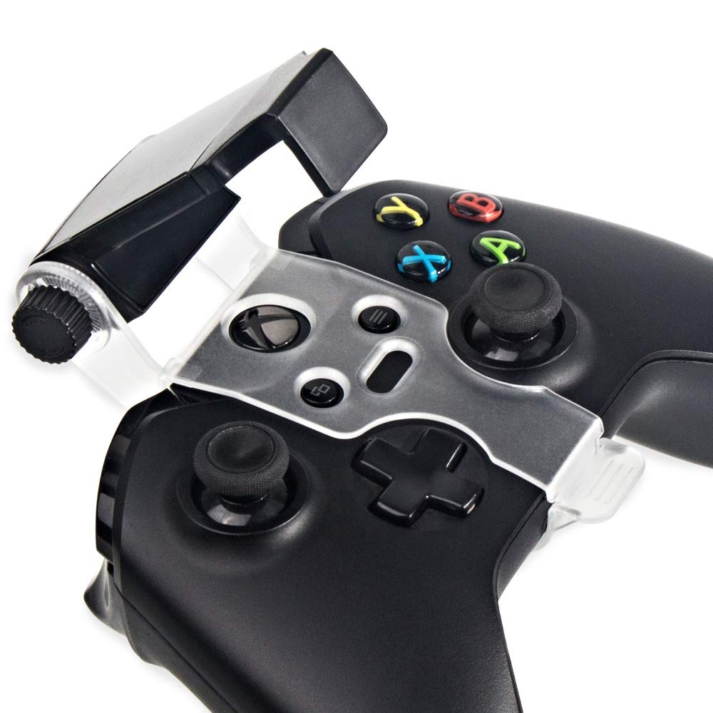 Joso Phone Mount for Xbox Series, Controller Mobile Gaming Clip Holder Clamp for Xbox Series X/S, Xbox One, Xbox One S/X, Support Android/iPhone System with One Cast APP with 2 Thumb Grip Caps