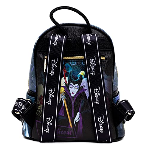 Wondapop Disney Maleficent 11" Vegan Leather Fashion Mini Backpack