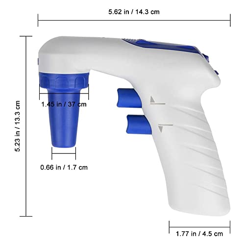 stonylab Motorized Pipette Controller, Electronic Large Volume Pipettor Motorized Electronic Pipette Controller Pipette Filler Pipet Controller, Lightweight Rechargeable, 110-220V