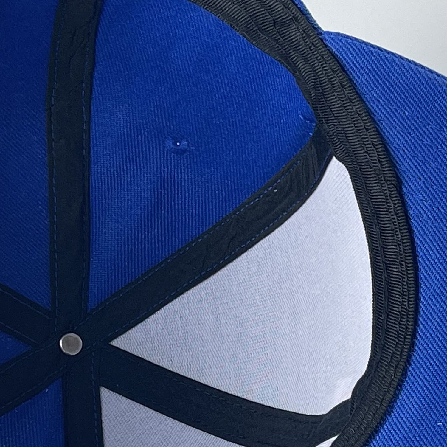 Kaleid Durham Bull Baseball Cap Sports Outdoors Hat Adjustable Hip Hop Rap Snapback Hat Embroidered Blue, 7-7 5/8