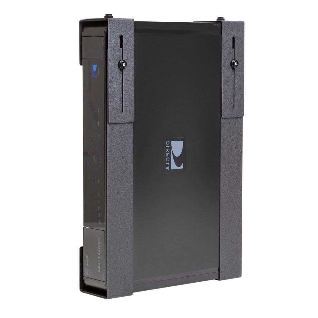 HIDEit Mounts Uni-L Mount - Patented in 2015, Made in USA - Steel Adjustable Large Wall Mount, Hide Your Cable TV Box, Satellite Receivers, DVRs, NVRs, Set-Top Boxes and Other A/V Equipment