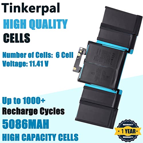 Tinkerpal A1964 Laptop Battery Compatible with MacBook Pro 13" (A1989) Mid 2018 2019 A2251 2020 EMC 3214 EMC 3358 3348 BTO/CTO MR9Q2LL/A MR9R2LL/A MR9T2LL/A MR9V2LL/A MV962LL/A MV9A2LL/A MV962LL