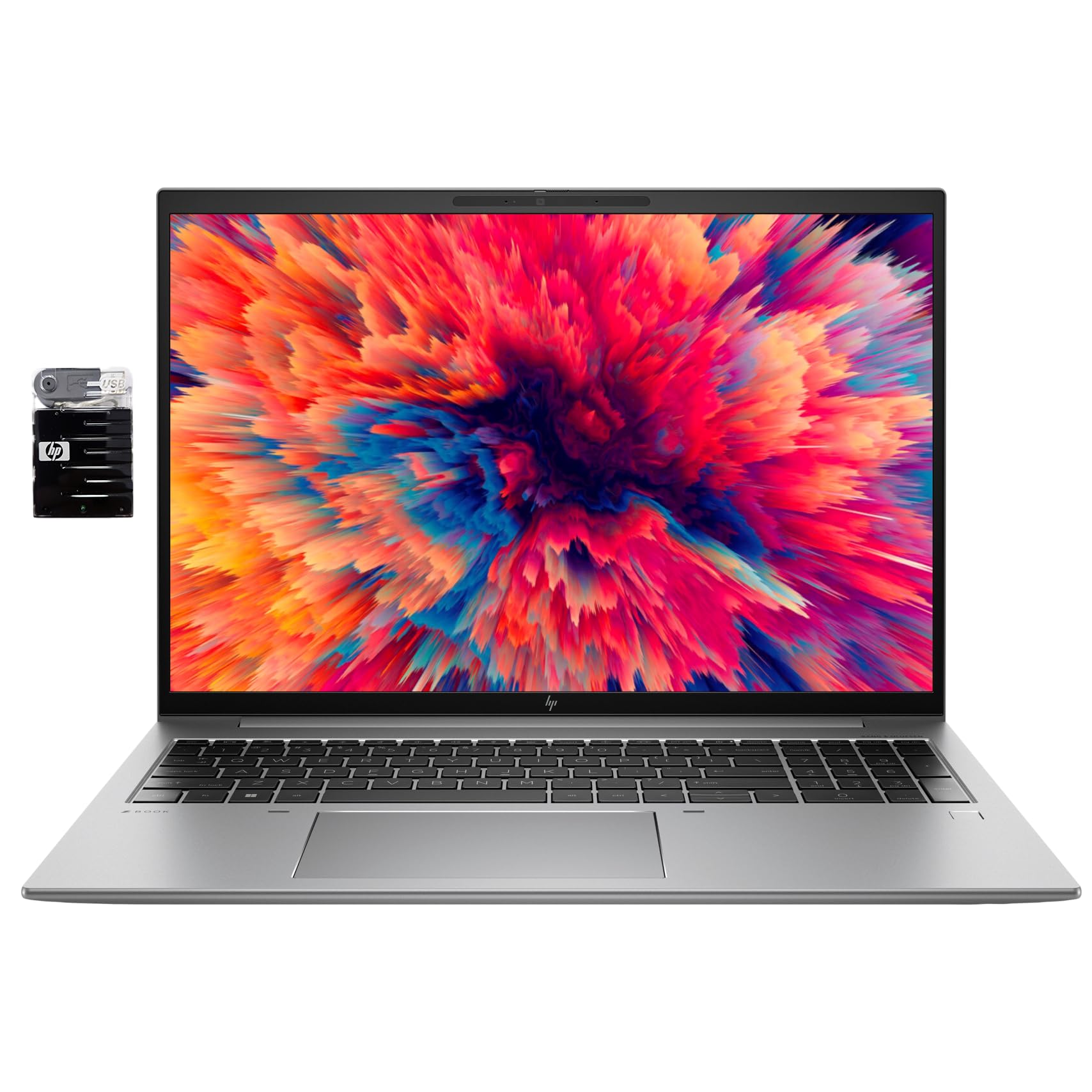 HP ZBook Firefly G9 16" Notebook Laptop - 16" Full HD Display - Intel Core i7 1260P 2.10Ghz - 512NVME SSD - 16GB DDR5 4800Mhz RAM - WiFi Bluetooth Backlit - Windows 11 Pro Mini USB HUB