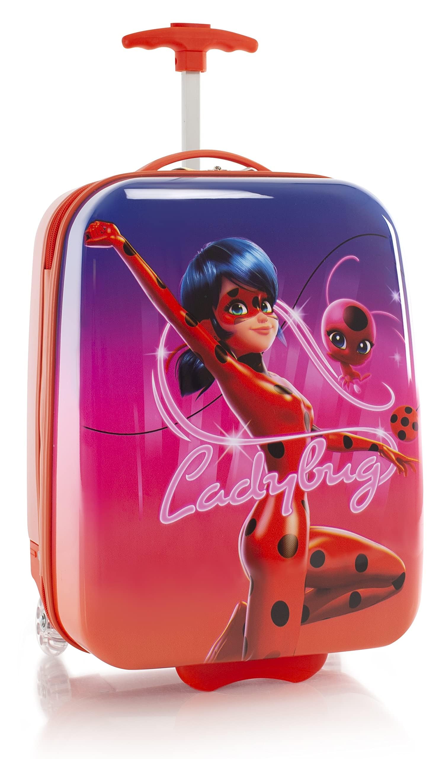 Heys Miraculous Lady Bug Girl's Hardside 18 Inch Carry-On Rolling Luggage