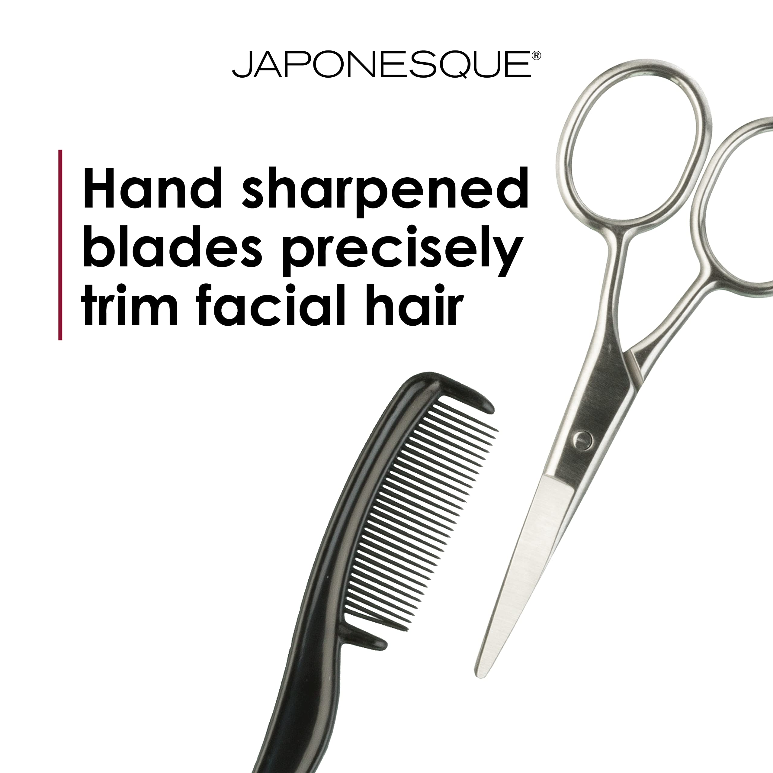 JAPONESQUE Men's Classic Mustache Grooming Set