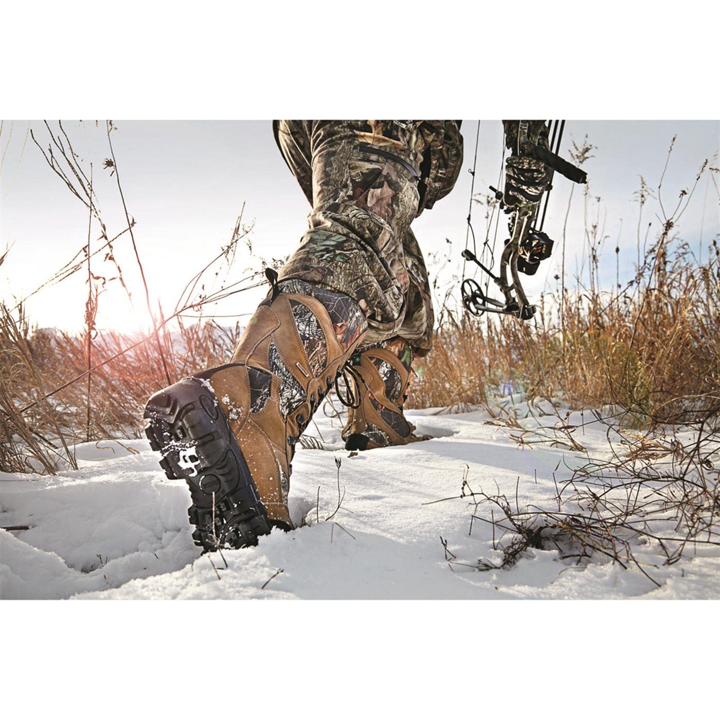 Guide Gear Giant Timber II Men's Insulated Waterproof Hunting Boots, 1,400-gram, Mossy Oak, Mossy Oak Break-Up Country, 9.5 2E (Wide)
