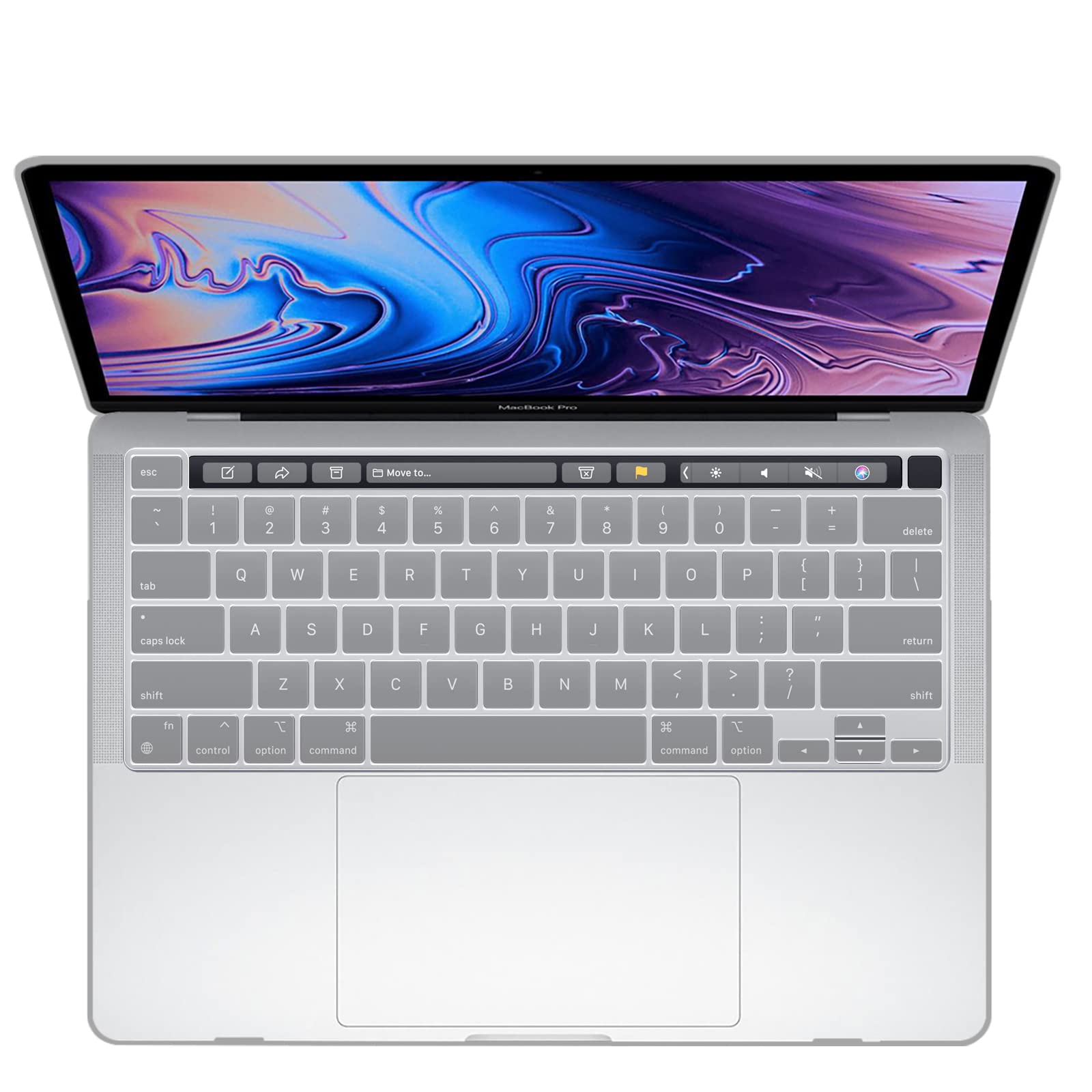 IBENZER Compatible with 2024 2023 M2 MacBook Pro 13 Inch Case 2024-2016 M1 A2338 A2289 A2251 A2159 A1989 A1706 A1708, Hard Shell Case&Keyboard Cover&Type C for Mac Pro 13,Crystal Clear,T13CYCL+1TC