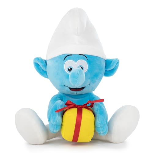 The Smurfs Plush - Classic Smurf, Smurfette, Dad Smurf, Philosophical Smurf, Joker Smurf, Grumpy Smurf - 26 cm (Joker Smurf)