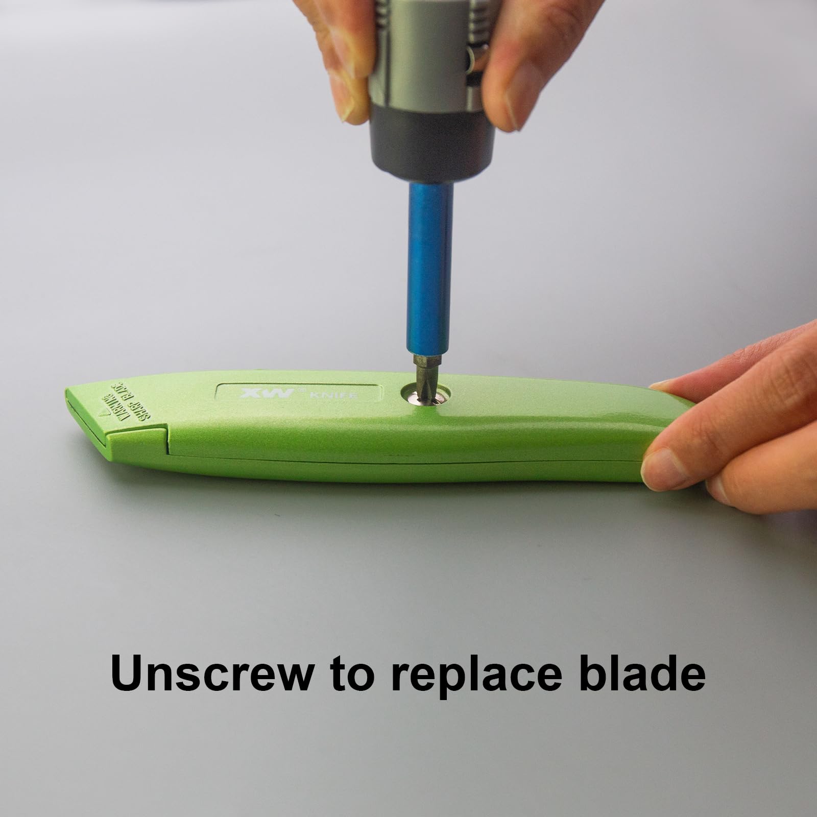XW Retractable Utility Knife, Aluminum Alloy Box Cutter-2 Pack Green