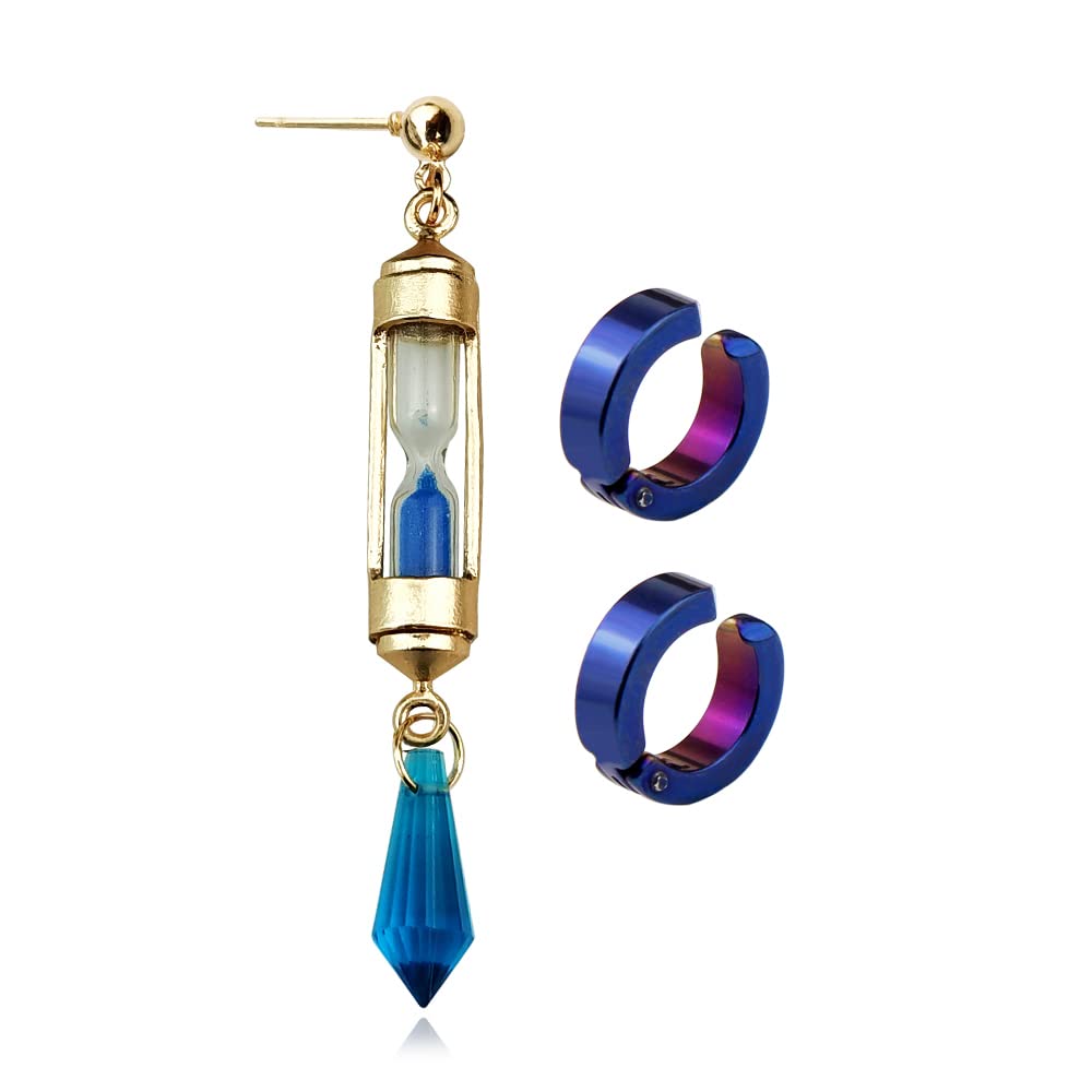 KangShun The Case Study of Vanitas Cosplay Earring,Anime Vanitas Cosplay Ear Clip for women (E244-3 AND E247)