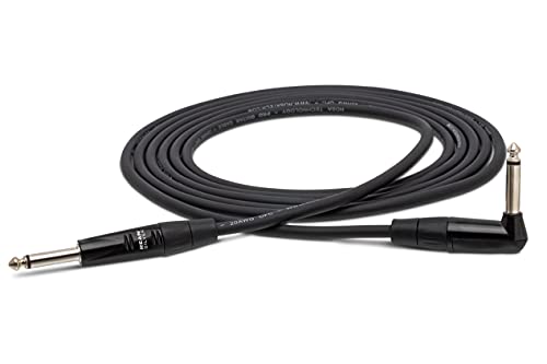 Hosa HGTR-025R REAN Straight to Right Angle Pro Guitar Cable, 25 Feet
