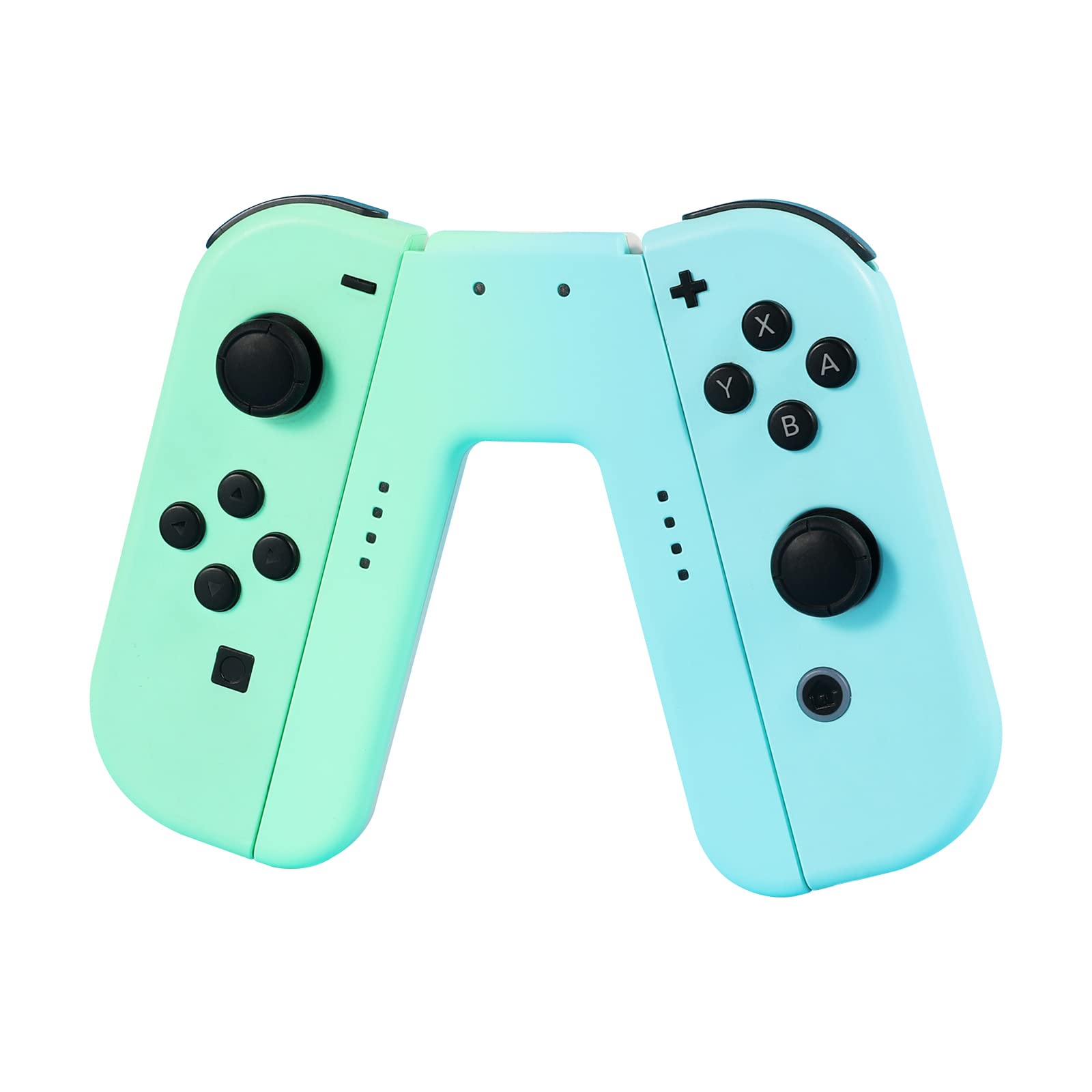 Joy-Con Charging Grip for Nintendo Switch OLED Controllers, MYCHEER Comfort Joycon Grip Controllers Portable Gradient V-Shaped Handle for Switch Joy-con Speed Charge While Play