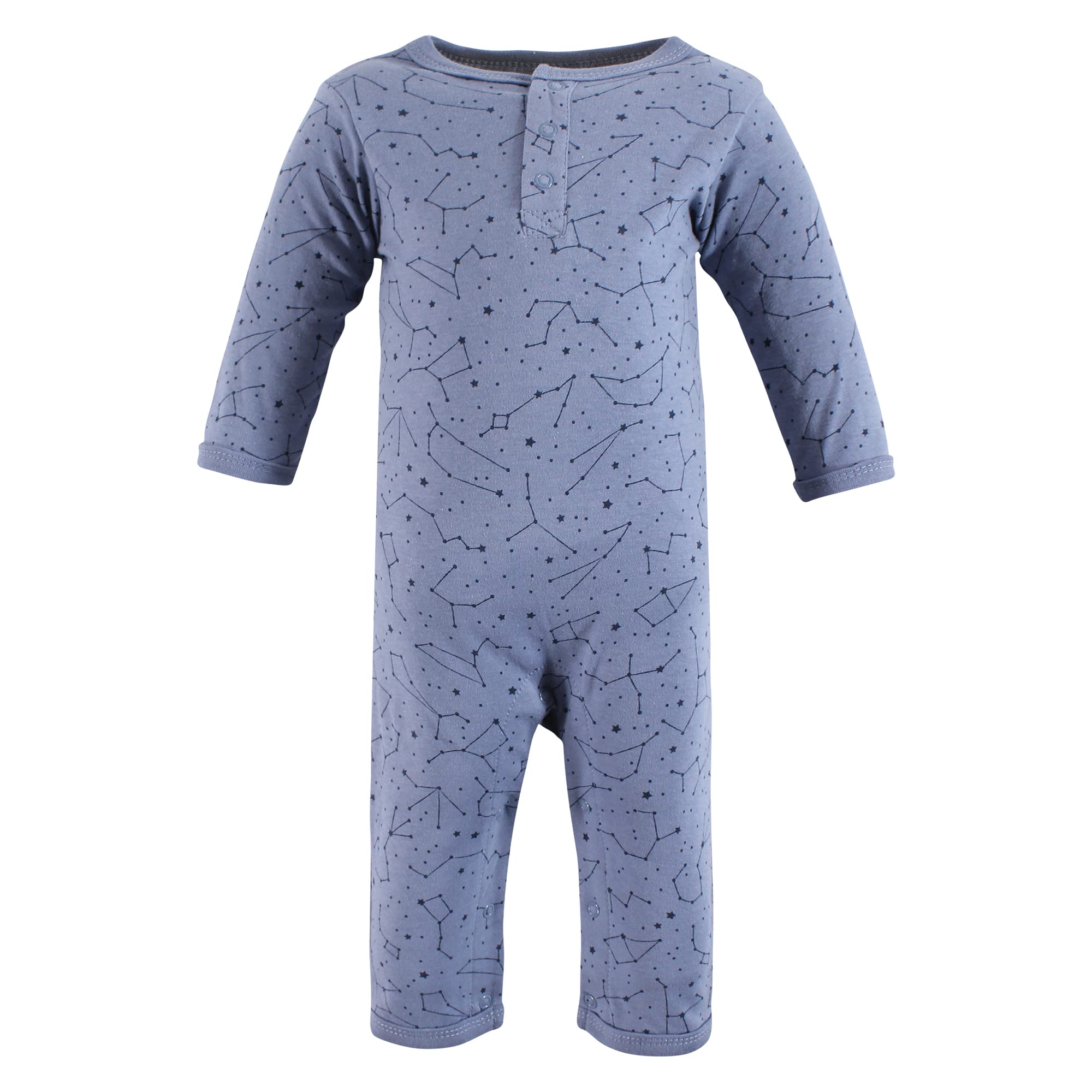 Hudson Baby Unisex Baby Cotton Coveralls, Space, 9-12 Months