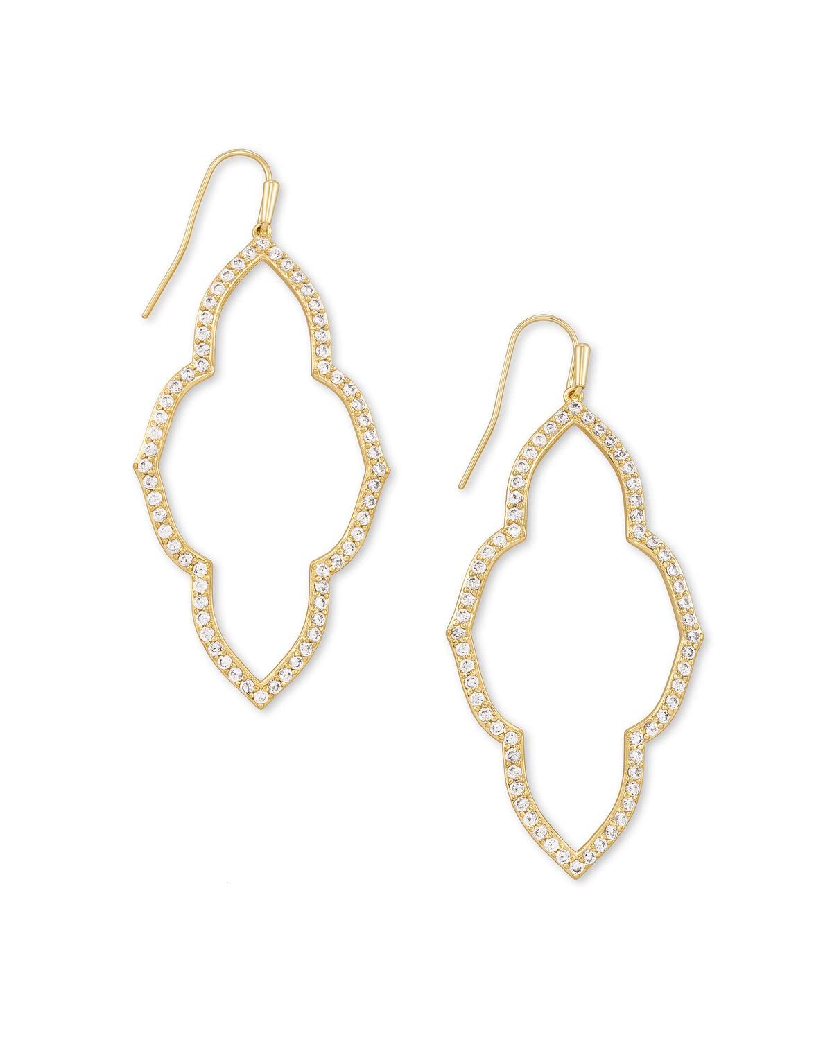 Kendra Scott Abbie Open Frame Earring in 14k Gold-Plated Brass, Fashion Jewelry for Women, Gold