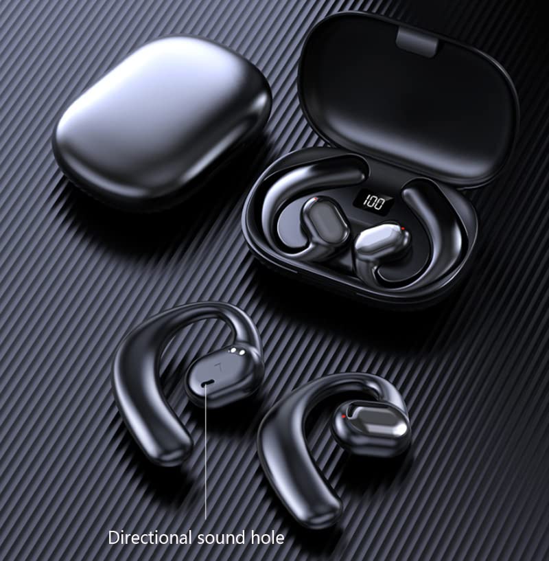 TEDATATA Wireless Bone Conduction Earphones Binaural Noise Reduction, Wireless high-Definition Calls,Suitable for Sports Workouts, Running, Cycling
