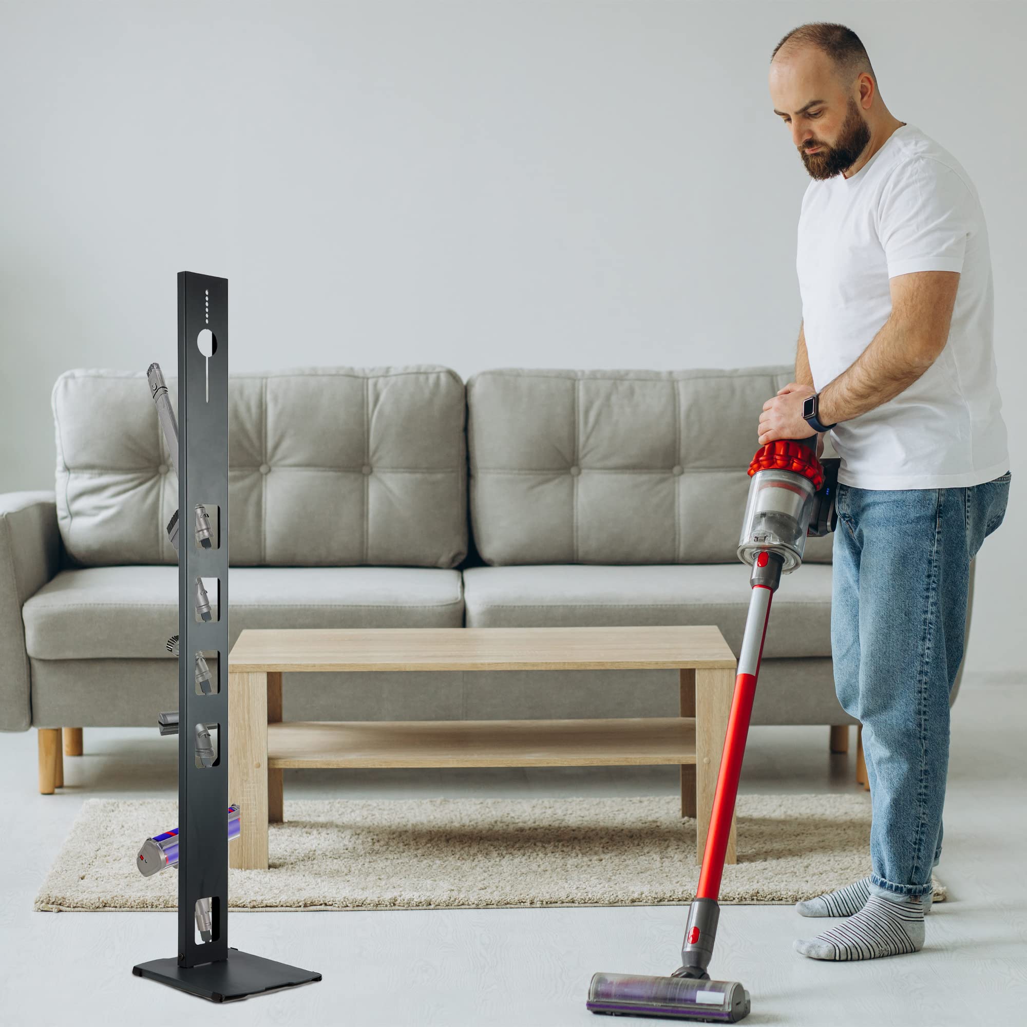 ibrush Docking Station for Dyson V15 V12 V11 V10 V8 Dyson Attachment Accessory Holder, Standing Docking Station for Dyson V Series and DC Series