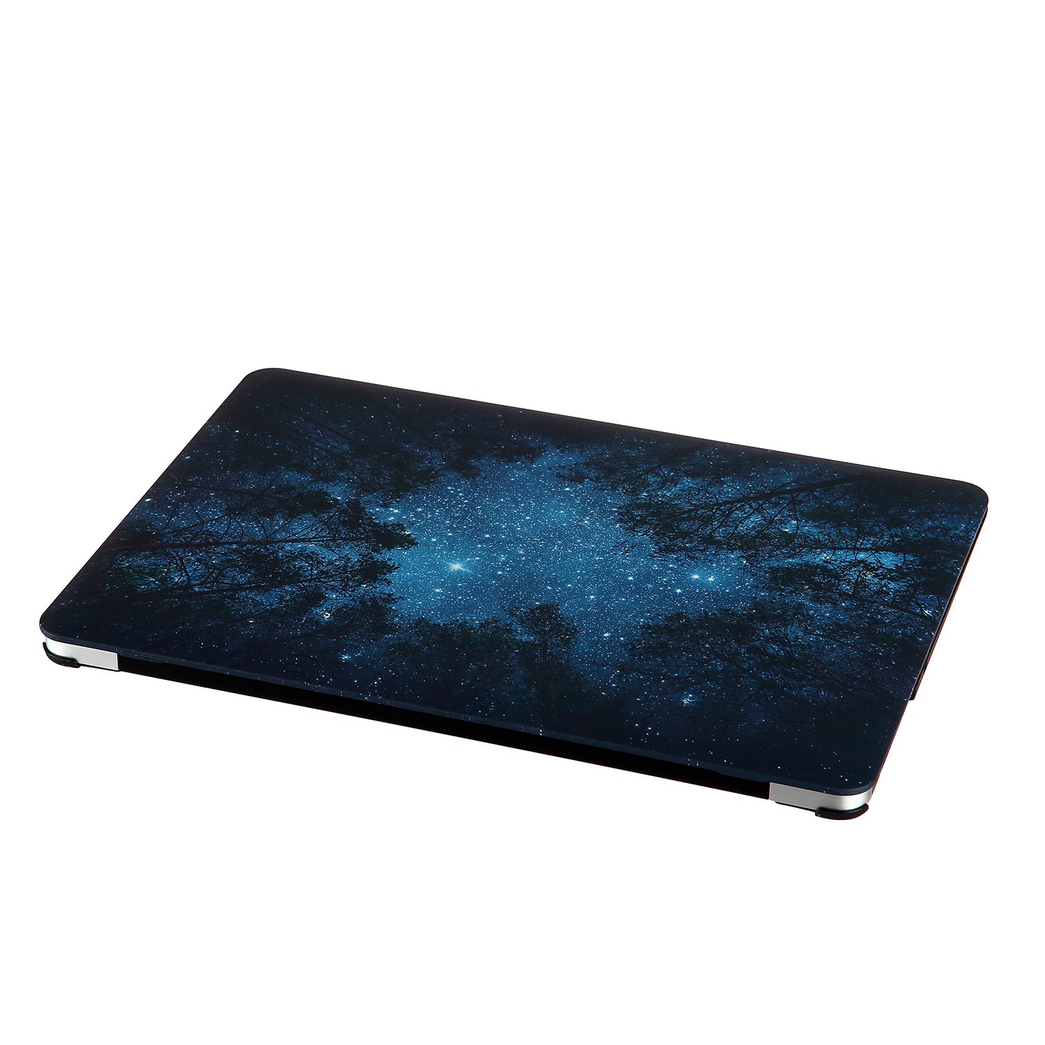 iDonzon Case for MacBook Air 13.6 inch M2 A2681 2022 2023 Release, 3D Effect Matte Black See Through Hard Cover Compatible Mac Air 13 with Liquid Retina Display Touch ID, Floral Pattern
