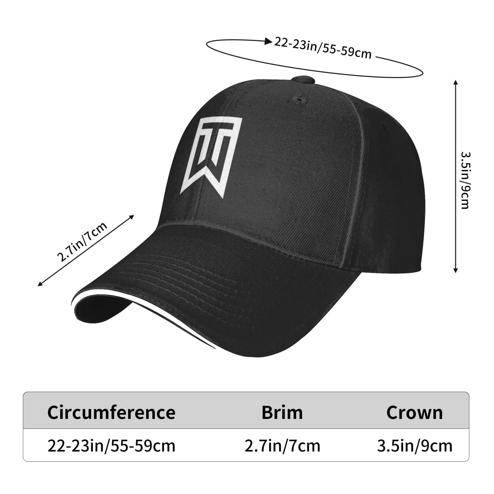 Landrol Classic Printing Baseball Cap Trucker Hat Adult Unisex Adjustable Golf Ball Dad Hats, Black 1, One Size