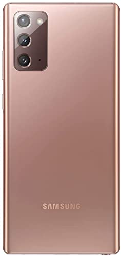 SAMSUNG Electronics Galaxy Note 20 5G N981U Mystic Bronze Android Cell Phone, US Version, 128GB of Storage, Smartphone, AT&T Locked - (Renewed)