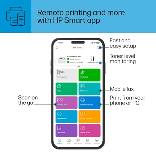HP LaserJet Pro 4001dw Wireless Printer, Print, Fast speeds, Easy setup, Mobileprinting, Advanced security, Best-for-small-teams, Instant Ink eligible
