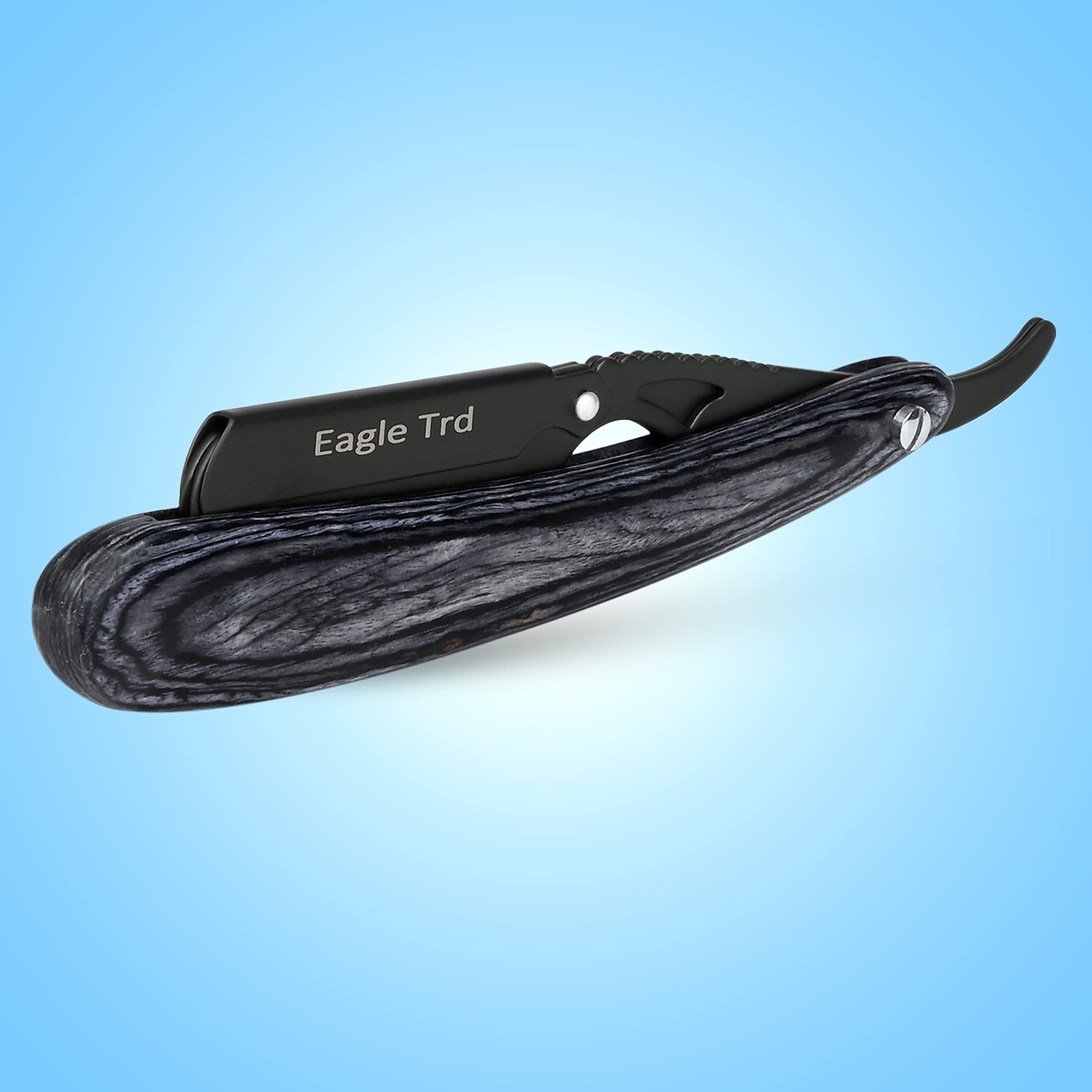 Straight Razor for Men, Blade Razors for Men (Matte Black)