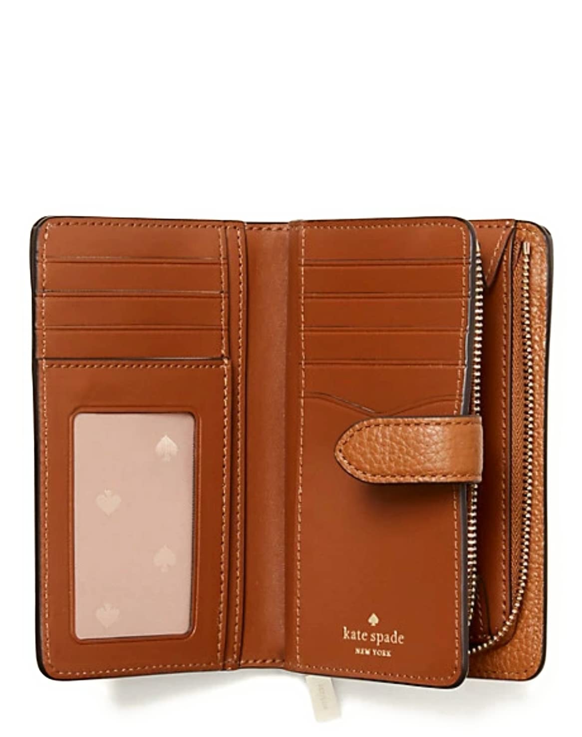 Kate Spade New York Leila Medium Compact Bifold Wallet Leather Warm Gingerbread