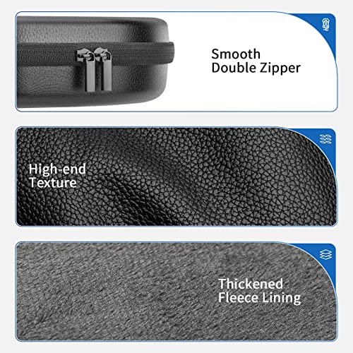 YINKE Smart Case for Apple AirPods Max with Sleep Mode,Potective Convenient Carrying Travel Hard Organizer Storage Cover Bag (Black)