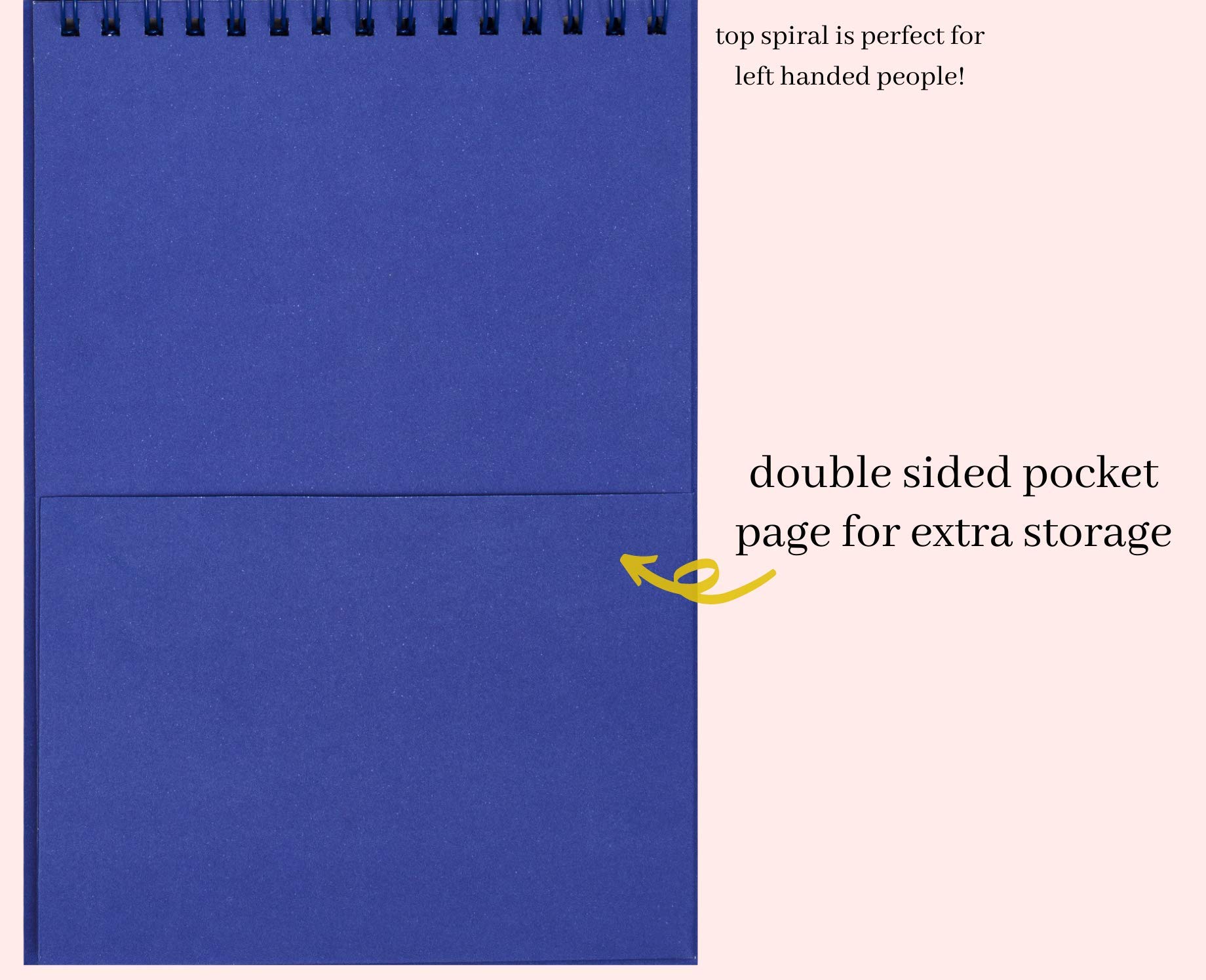 Kate Spade New York Small College Ruled Notebook, Top Spiral Notebook with 112 Pages, 8.5" x 5.5" Writing Pad, Spring Plaid