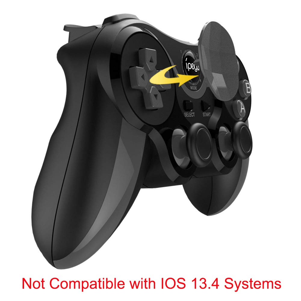 IPEGA PG-9128 Wireless 4.0 Gamepad Trigger Pubg Controller Mobile Joystick Compatible iOS/Android Devices and Smart TV/Set-top Box/PC Computer(Black)