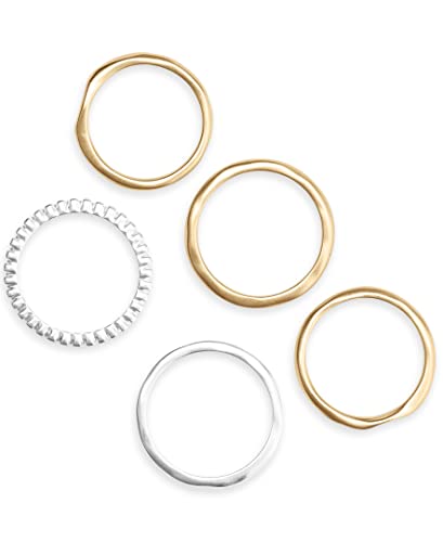 Lucky Brand Basic Two Tone Ring Stack (Multi Size)
