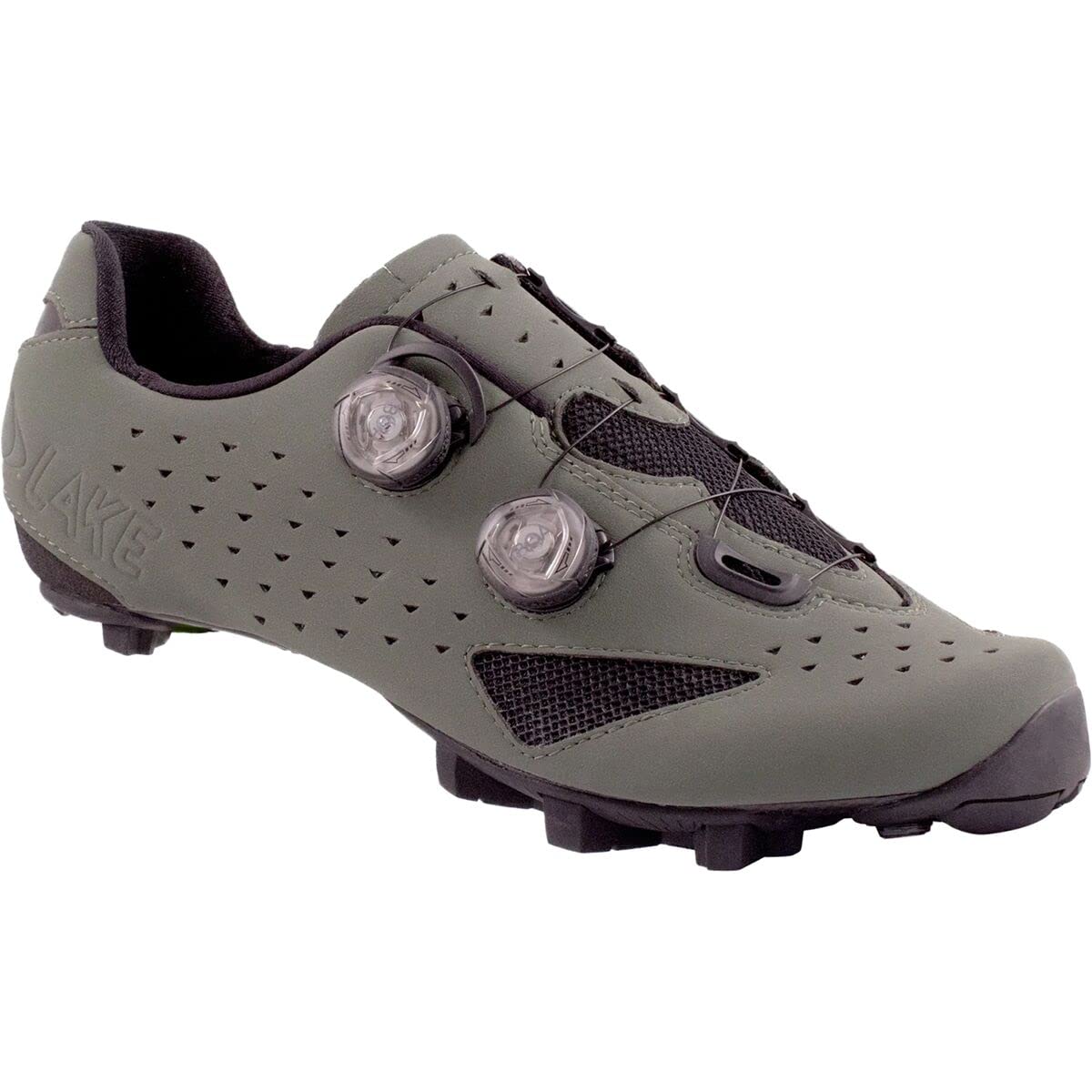 Lake Mx238 Wide Gravel Cycling Shoe - Men's Black Suede/Gold, 45.5