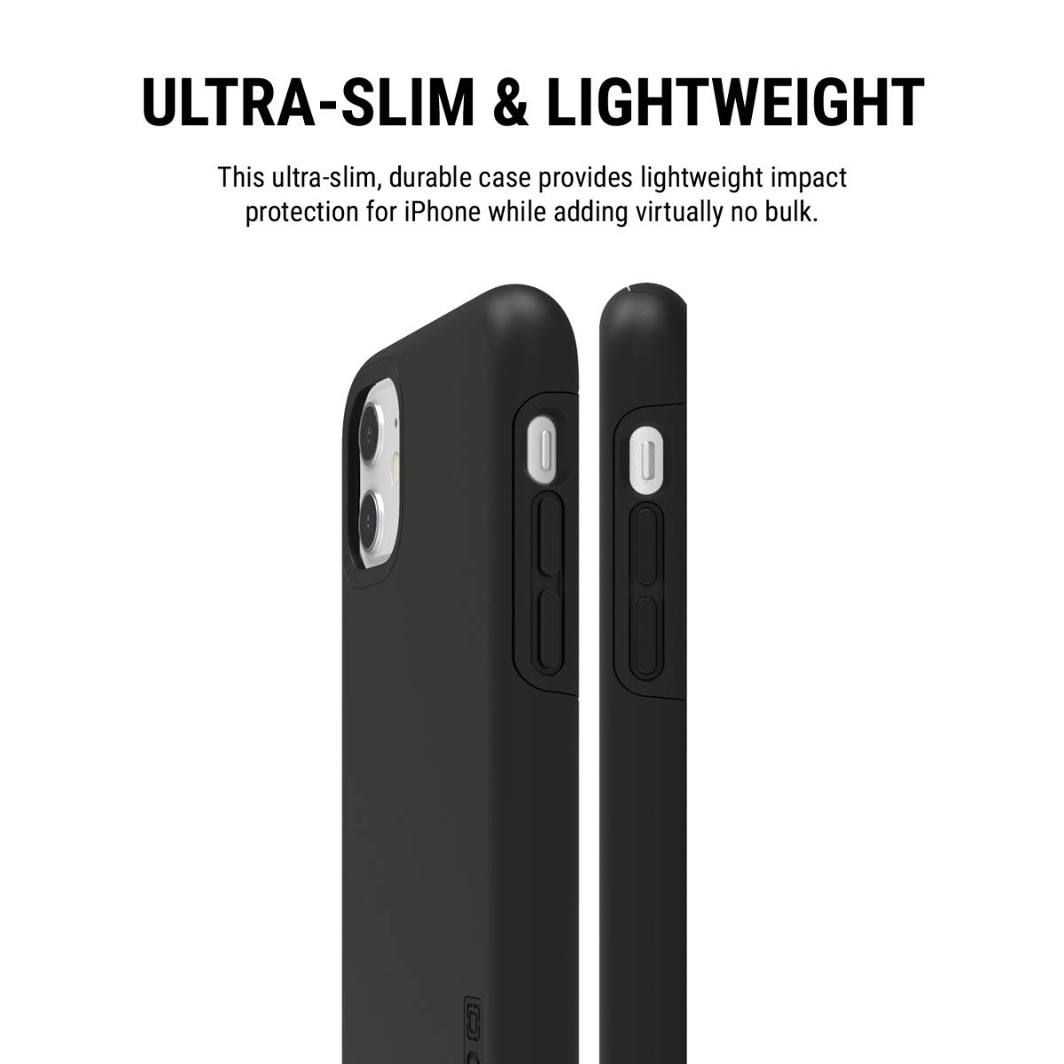 Incipio DualPro Dual Layer Case for Apple iPhone 11 with Flexible Shock-Absorbing Drop-Protection - Black