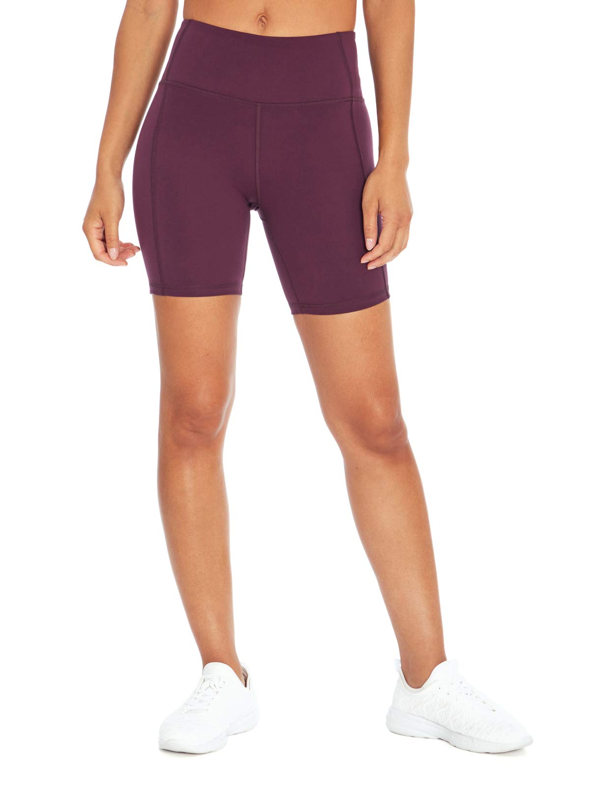 Jessica Simpson Sportswear Tummy Control Bermuda Short, BlackBerry Wine, X-Large