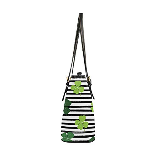InterestPrint Luck leaf Leaf St Patrick's Day Symbol Women's Stylish Tote Bag Travel Shoulder Bag